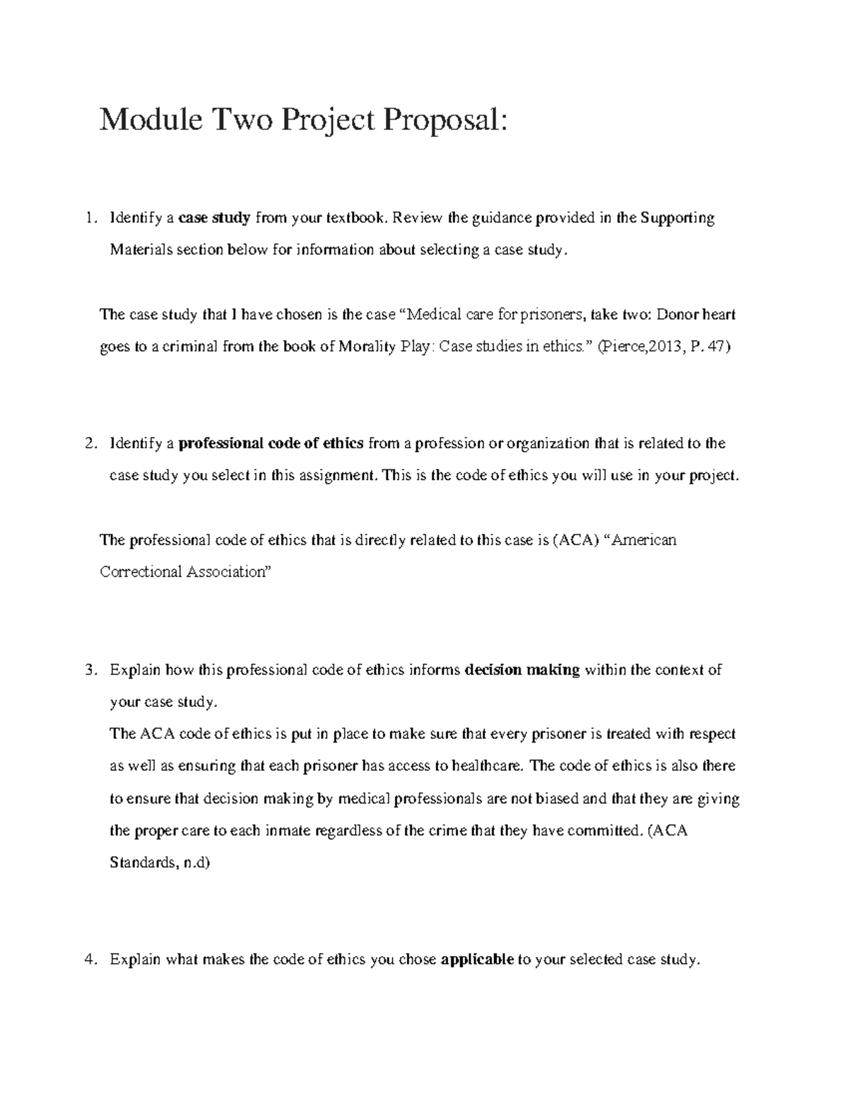 Module Two Project Proposal - Module Two Project Proposal: Identify a ...