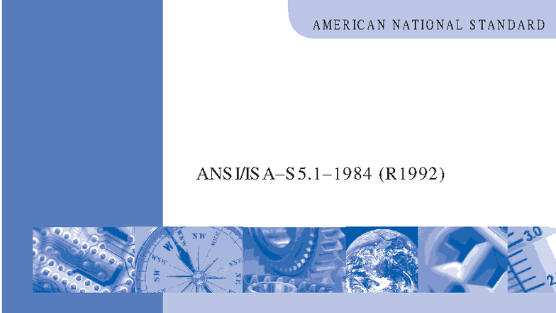 ISA5-1: Instrumentation Symbols and Identification Standards (R1992 ...