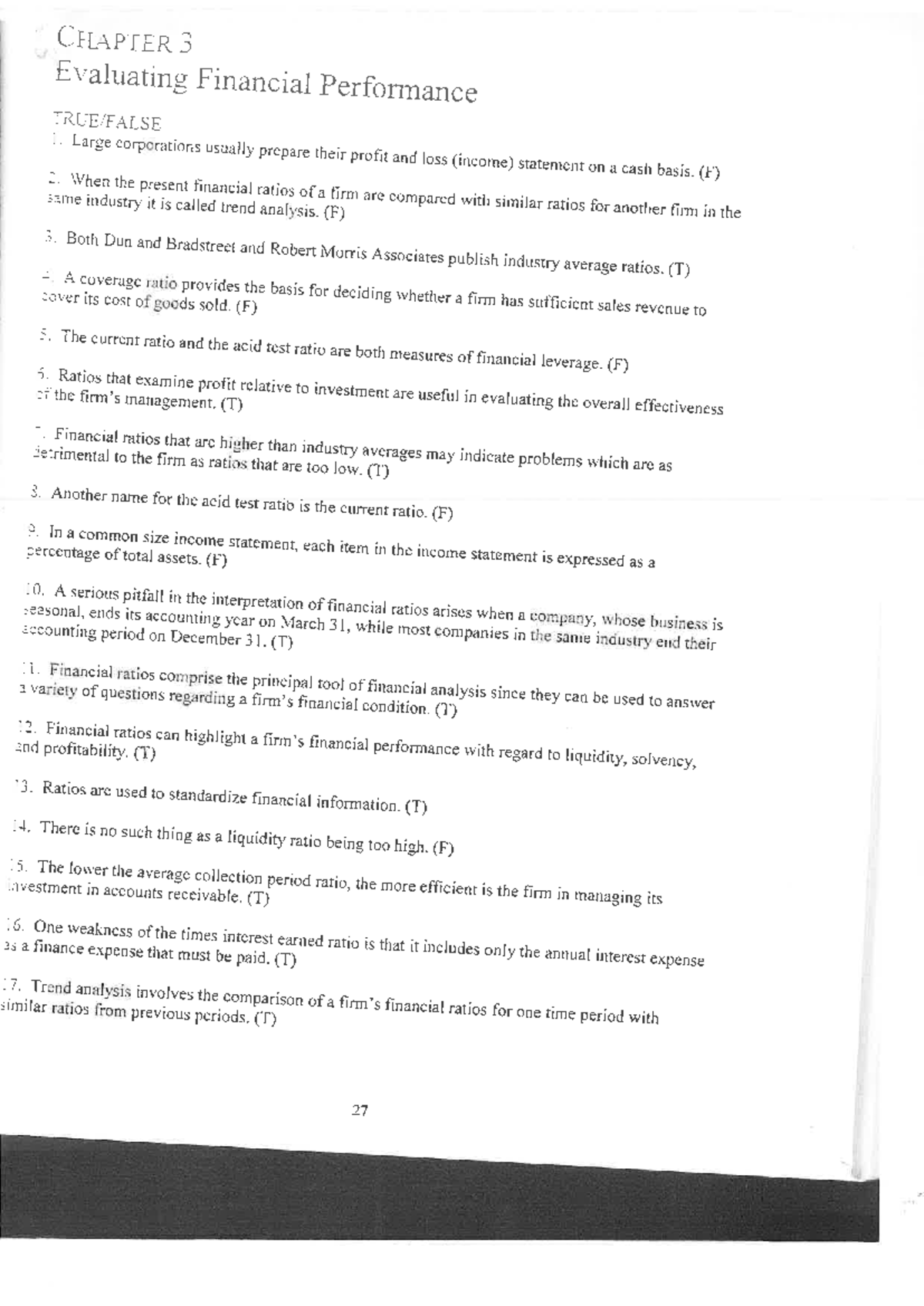 CHAPTER 3: Evaluating Financial Performance - Key Concepts and Ratios ...