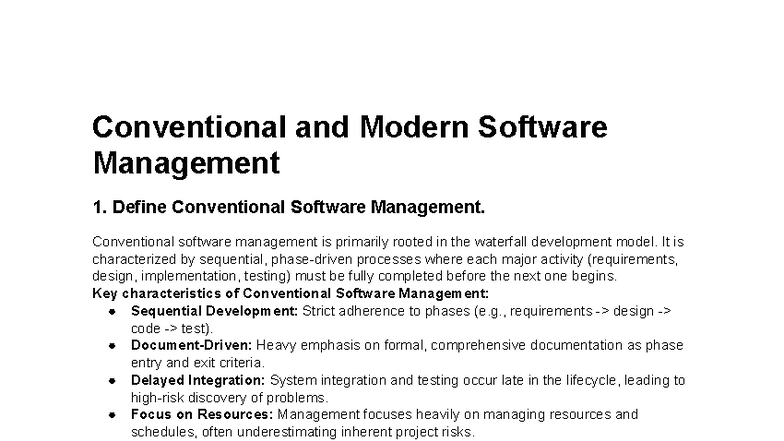 Software Engineering - Hello - Conventional and Modern Software ...