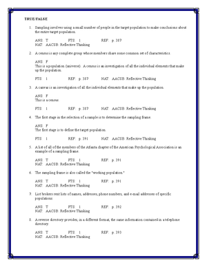 Chapter 20—Basic Data Analysis Descriptive Statistics-MCQ - MULTIPLE ...