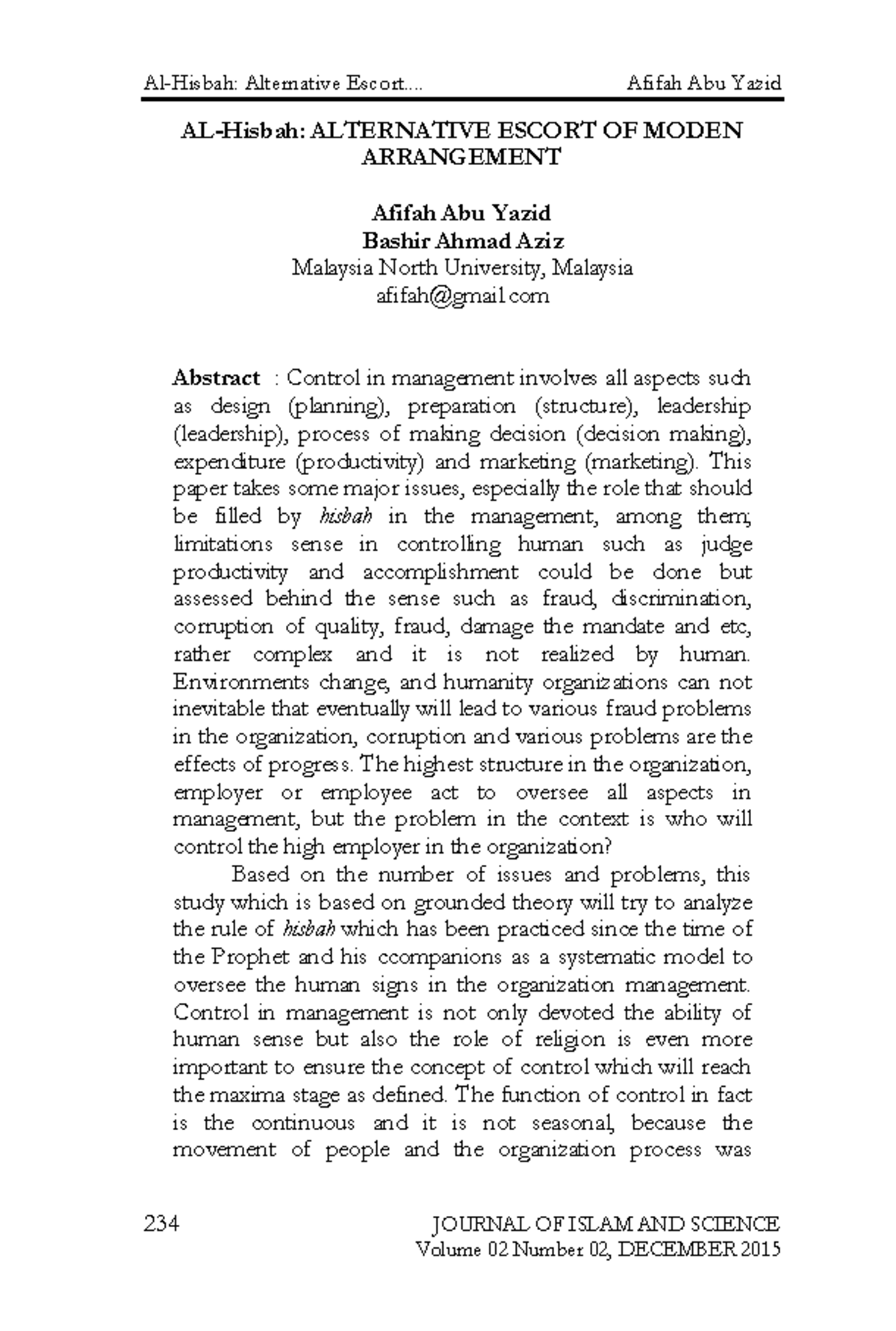2181-Study on Al-Hisbah Management System: Insights & Implications ...