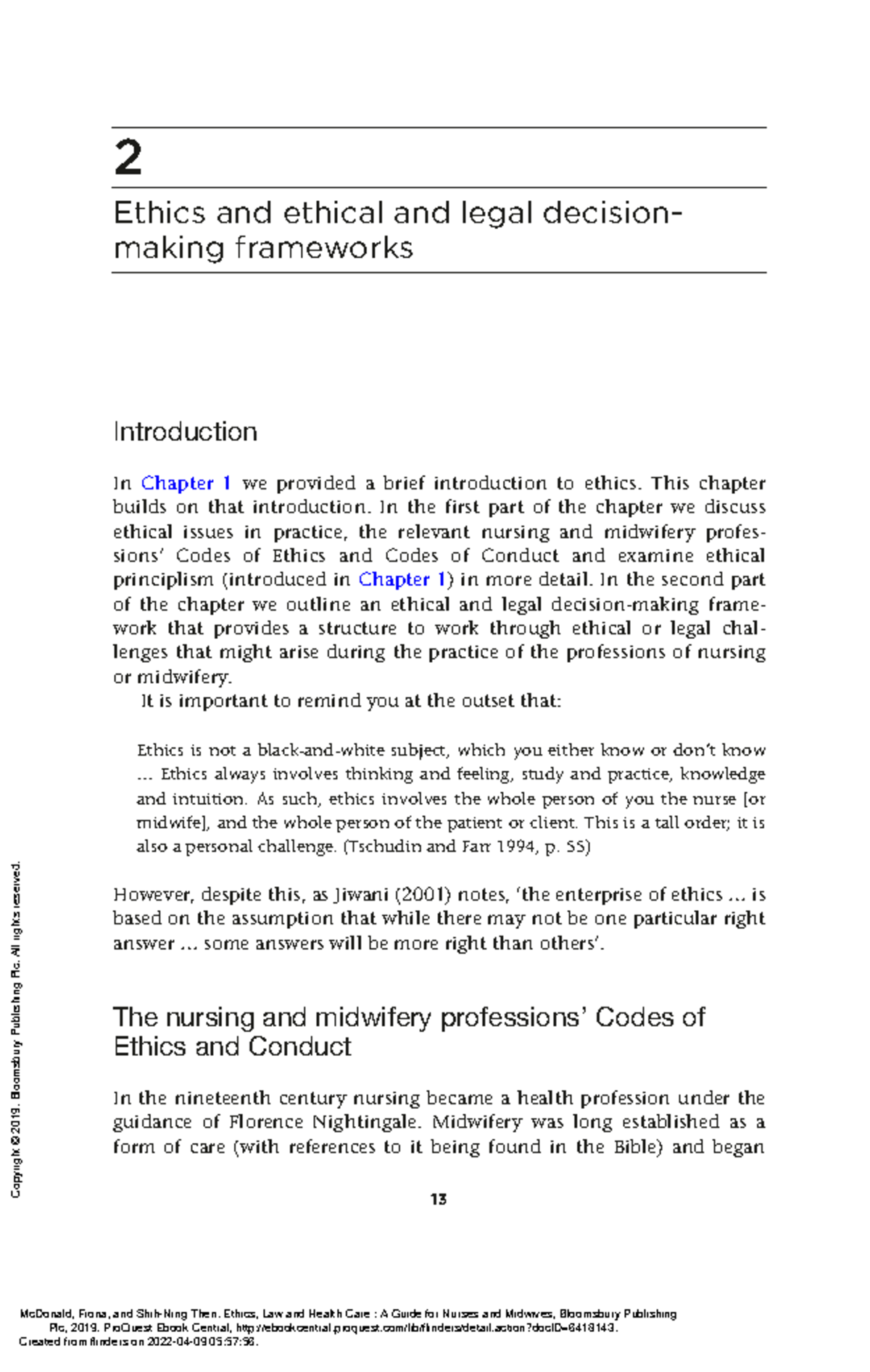 Ethics, Law & Decision-Making Frameworks for Nurses & Midwives Study ...