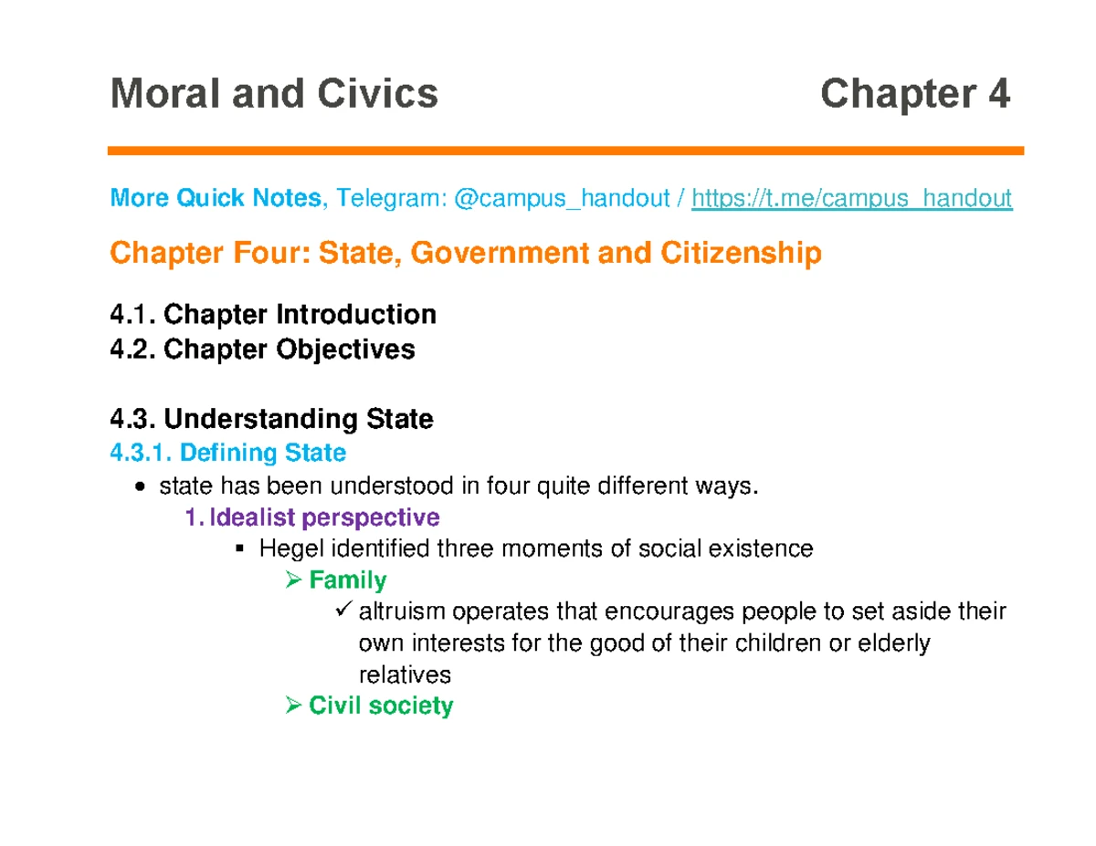 Civic Chap 5 Note - Moral and Civics Chapter 5 More Quick Notes ...