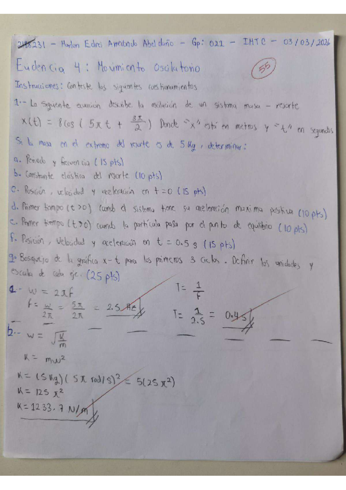 Portafolio de Evidencias: Movimiento Oscilatorio y Ondas - 2188231 IMTC ...