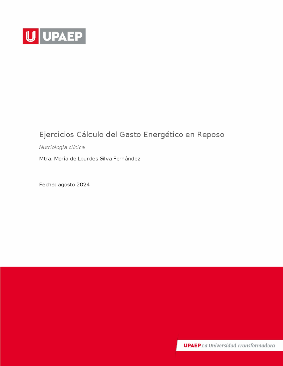 Ejercicios GET-1: Cálculo del Gasto Energético en Reposo y Actividad ...