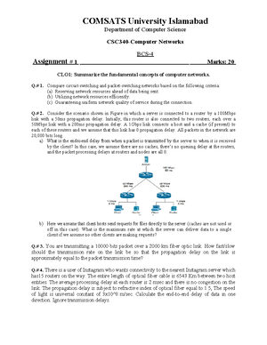 1 - Statement - assignment - COMSATS University Islamabad, Lahore ...
