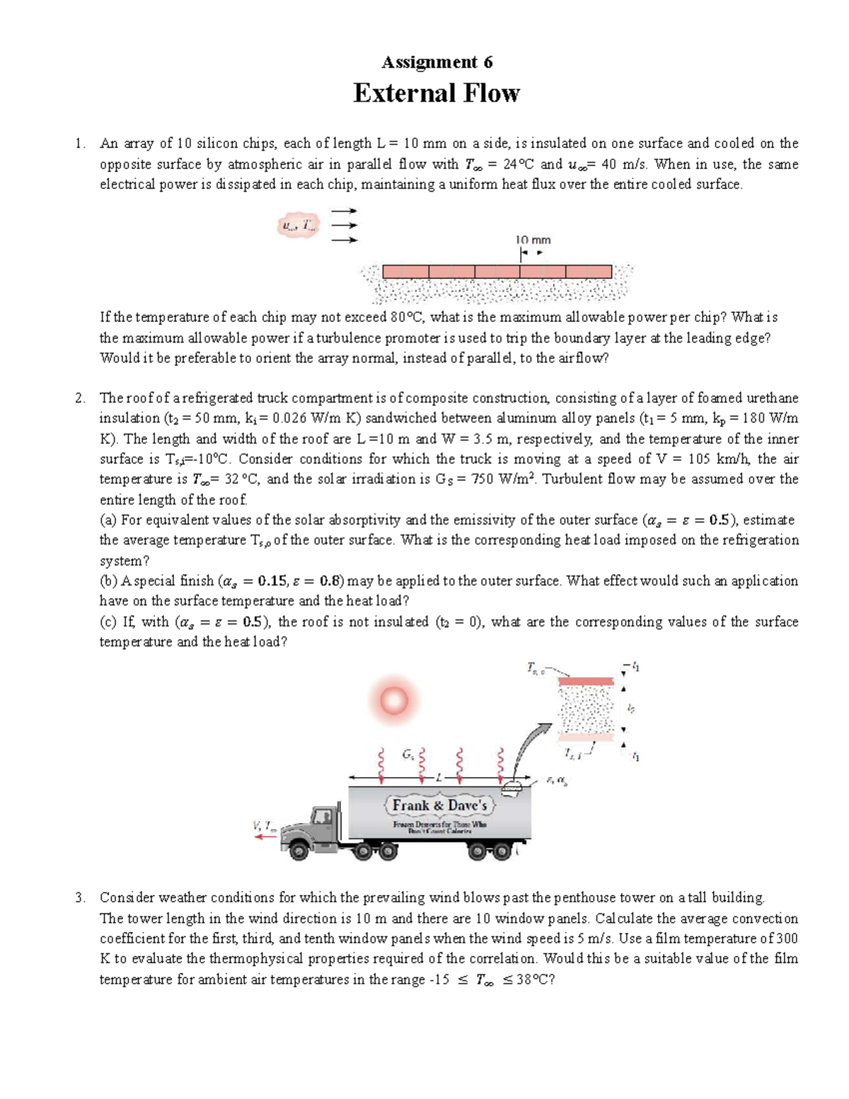 Assignment 6: External Flow Analysis of Silicon Chips and Truck ...