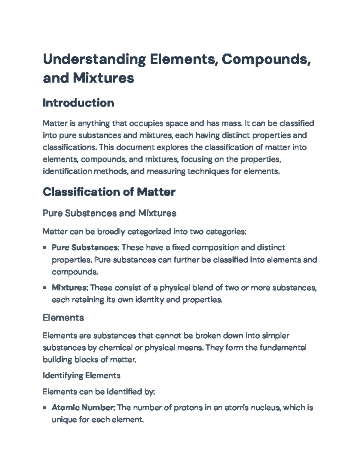 CHEM 101: Understanding Elements, Compounds, and Mixtures in Chemistry ...