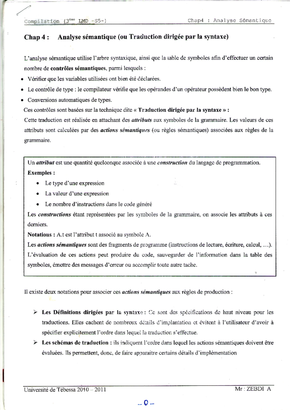 Chap III Analyse syntaxique - Chapitre III : Analyse Syntaxique III ...