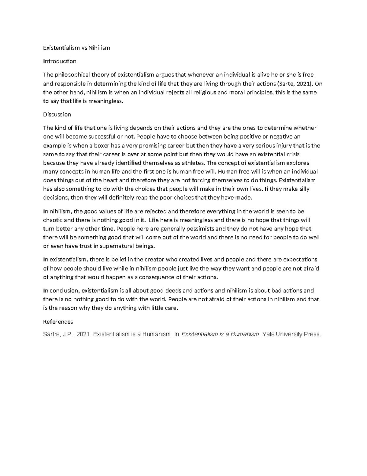 Existentialism vs Nihilism - Existentialism vs Nihilism Introduction ...