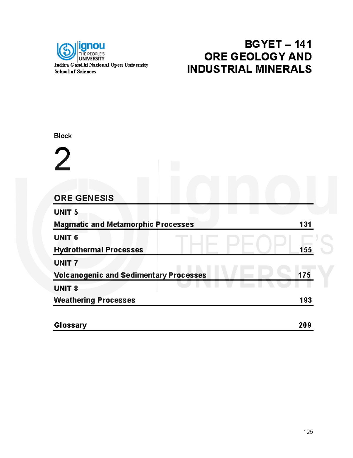 Block 2: Ore Genesis - Magmatic, Metamorphic & Hydrothermal Processes ...