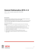 General Mathematics - Grade: 11 - Queensland Certificate of Education ...