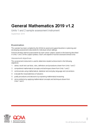 Math PSMT on Budget - Year 11 General Mathematics Term 1 2023 Term 1 ...