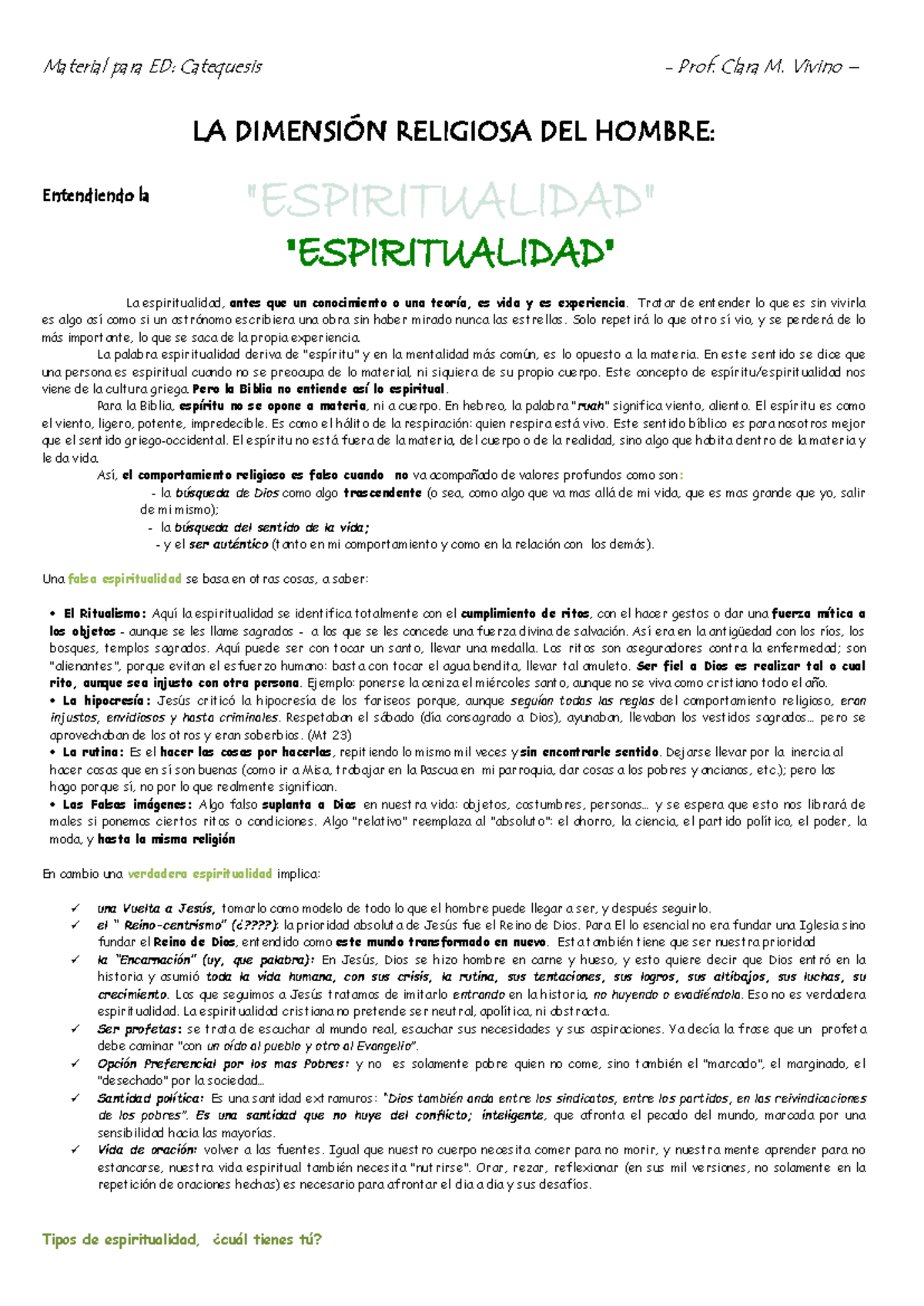 00 Apunte - Dimensión Religiosa y Espiritualidad en las Religiones ...