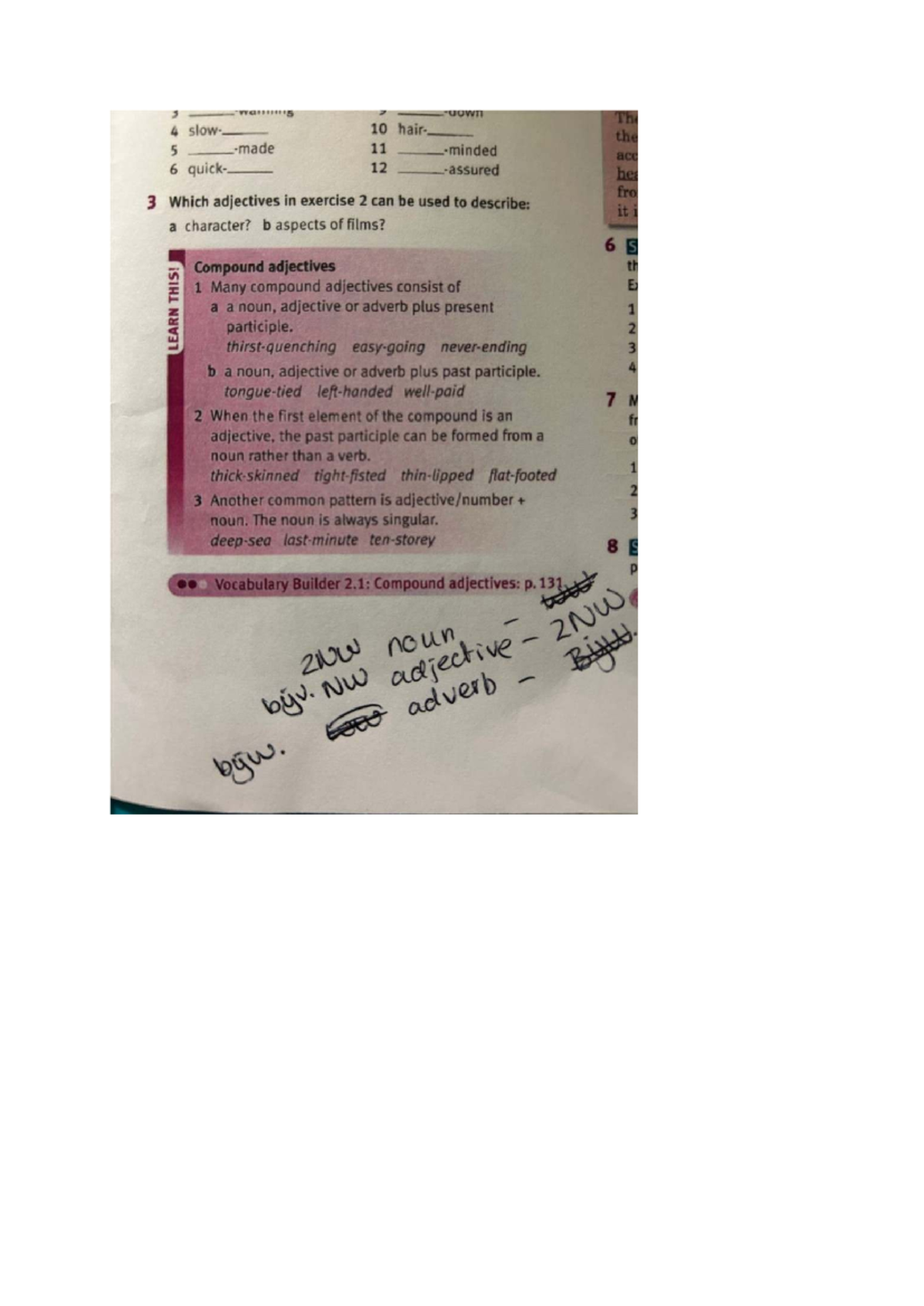 Engels Grammar: Compound Adjectives and Narrative Tenses - Studeersnel