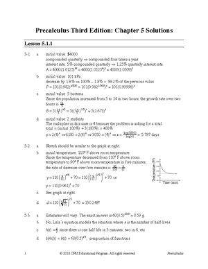 PC3 Chapter 2 Solutions - Precalculus © 2018 CPM Educational Program. All rights reserved. 1 ...