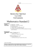Math standard 2 - Grade: 12 - New South Wales Higher School Certificate ...