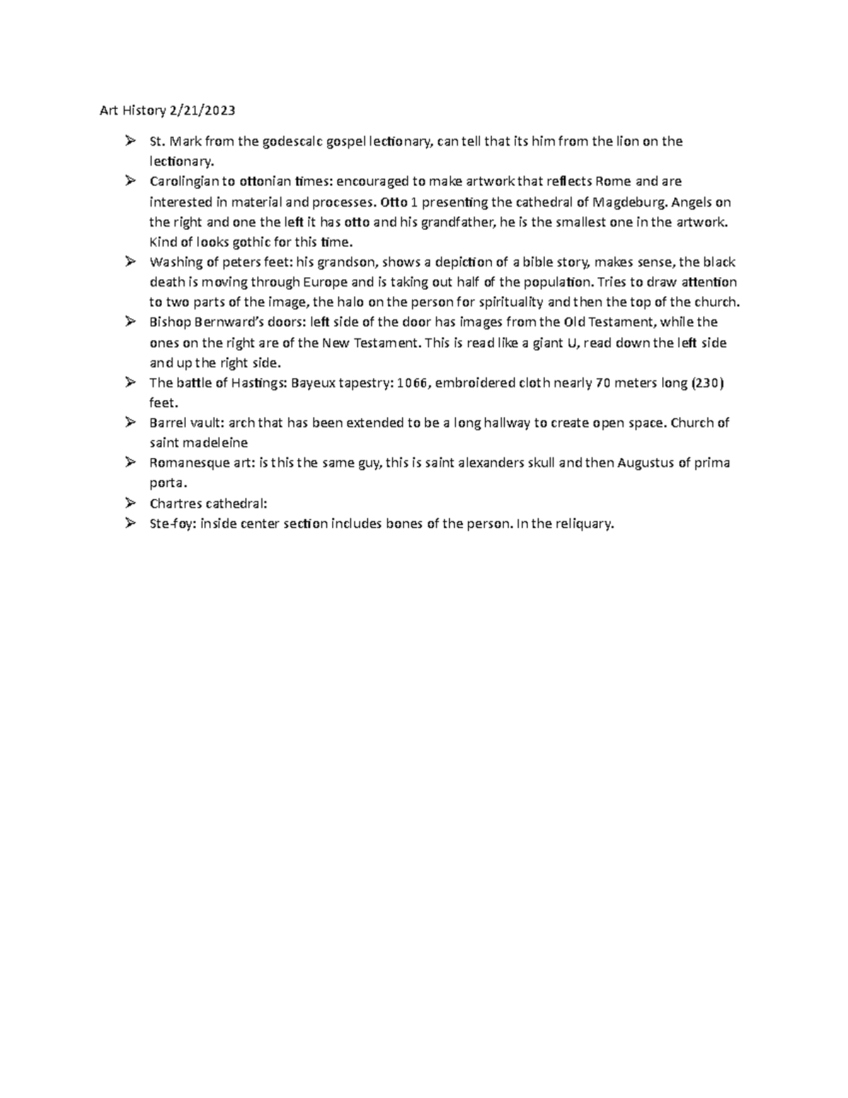 Art History Lecture Notes for Unit 2: Key Works and Context - Studocu