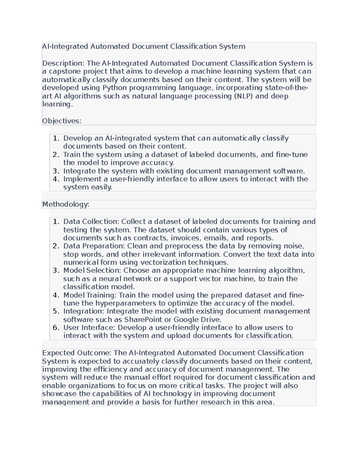 AI-Integrated Automated Document Classification System - The system ...