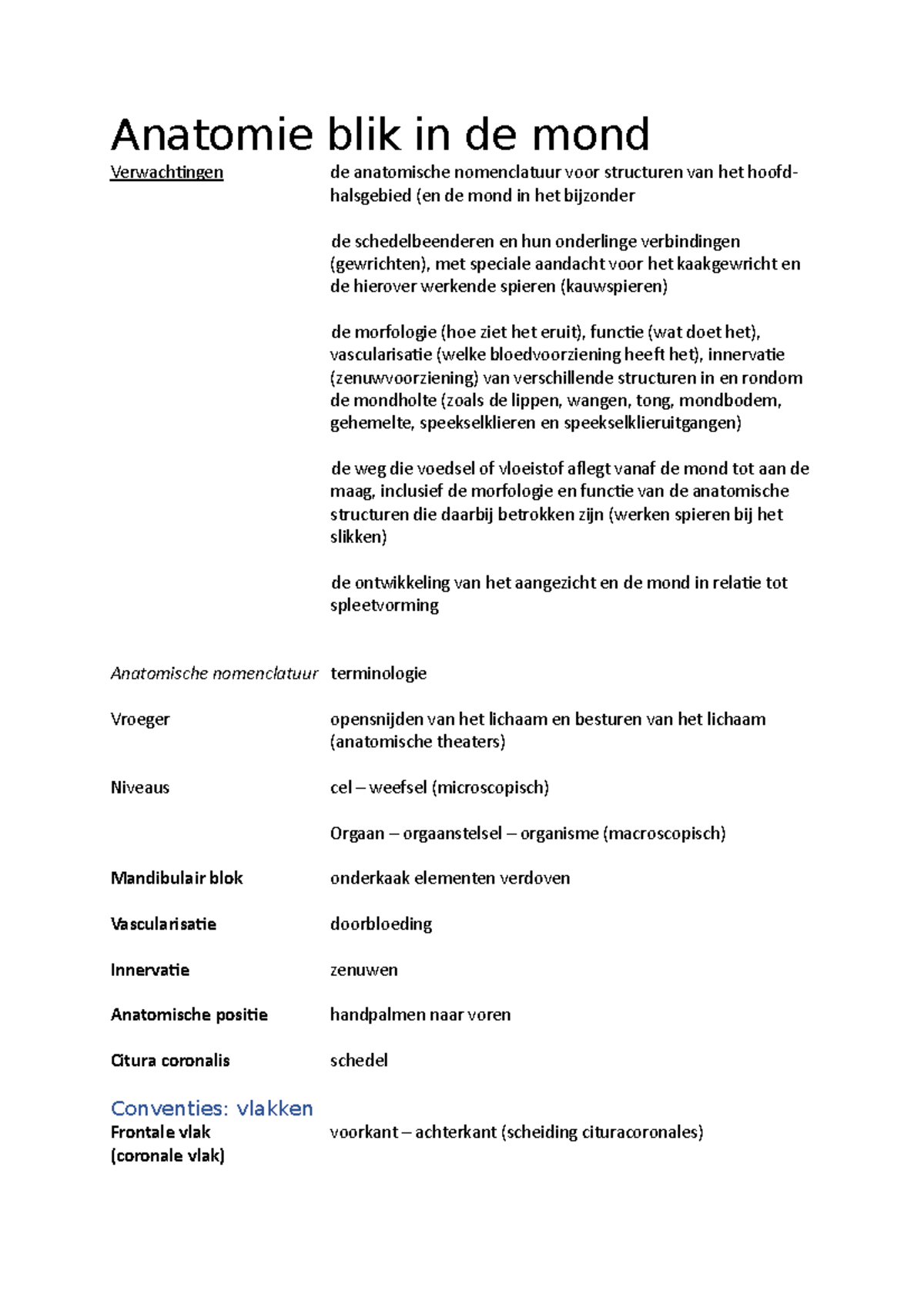 Anatomie van de Mond: Structuren en Functies in Hoofd-Halsgebied ...