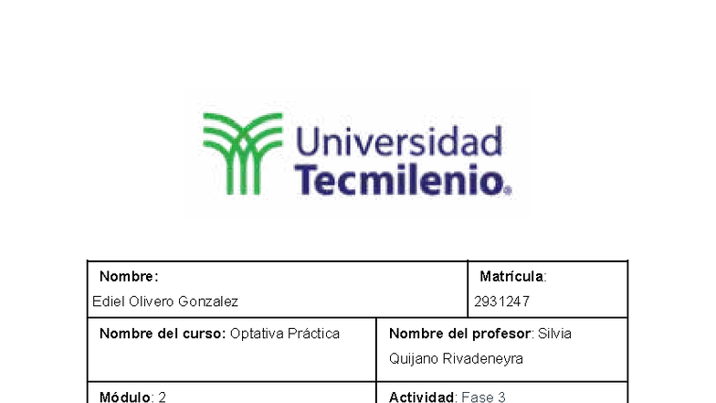 Fase 3, 4 y 5 - Optativa Práctica (Módulo 2) - Mejora de Eficiencia ...
