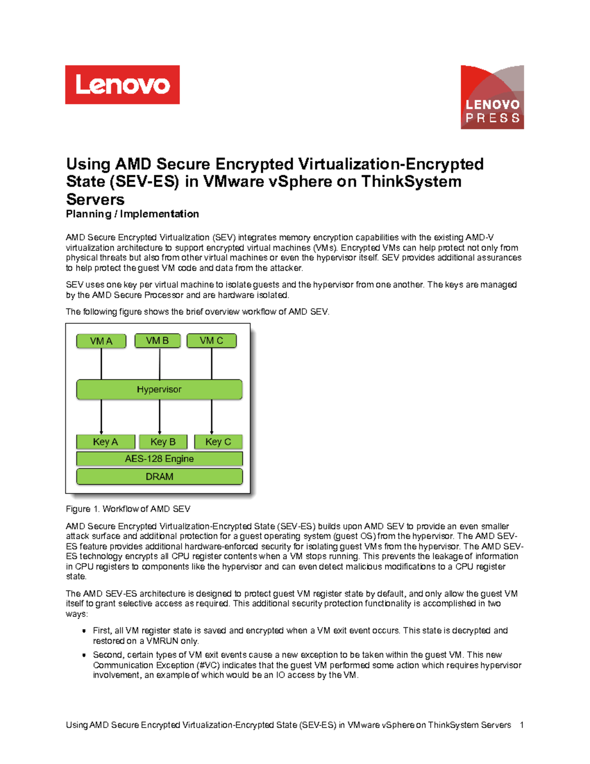 Using AMD Secure Encrypted State in VMware vSphere: Implementation Guide - Studocu