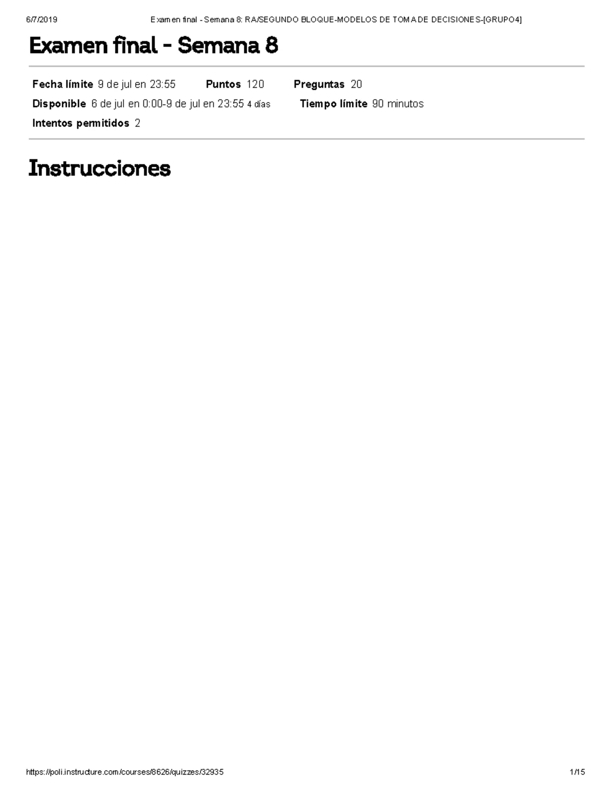 Parcial X 5 Junio 2020, preguntas y respuestas - Warning: TT: undefined function: 32 Pregunta 1 ...