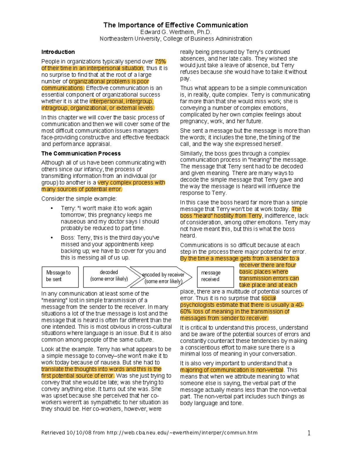 BEES2680 Effective Communication: Key Concepts and Skills - Studocu