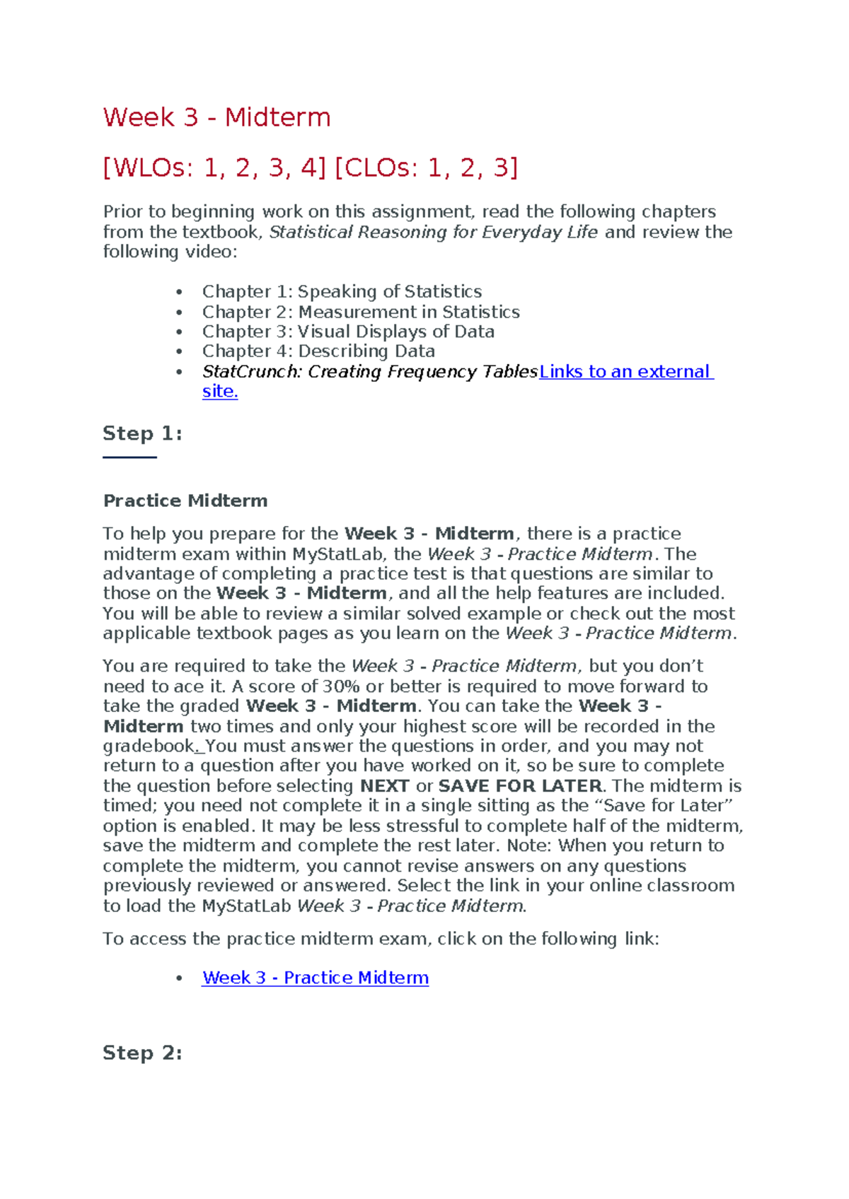 MAT232 Week 3 Midterm Study Guide and Practice Exam Tips - Studocu