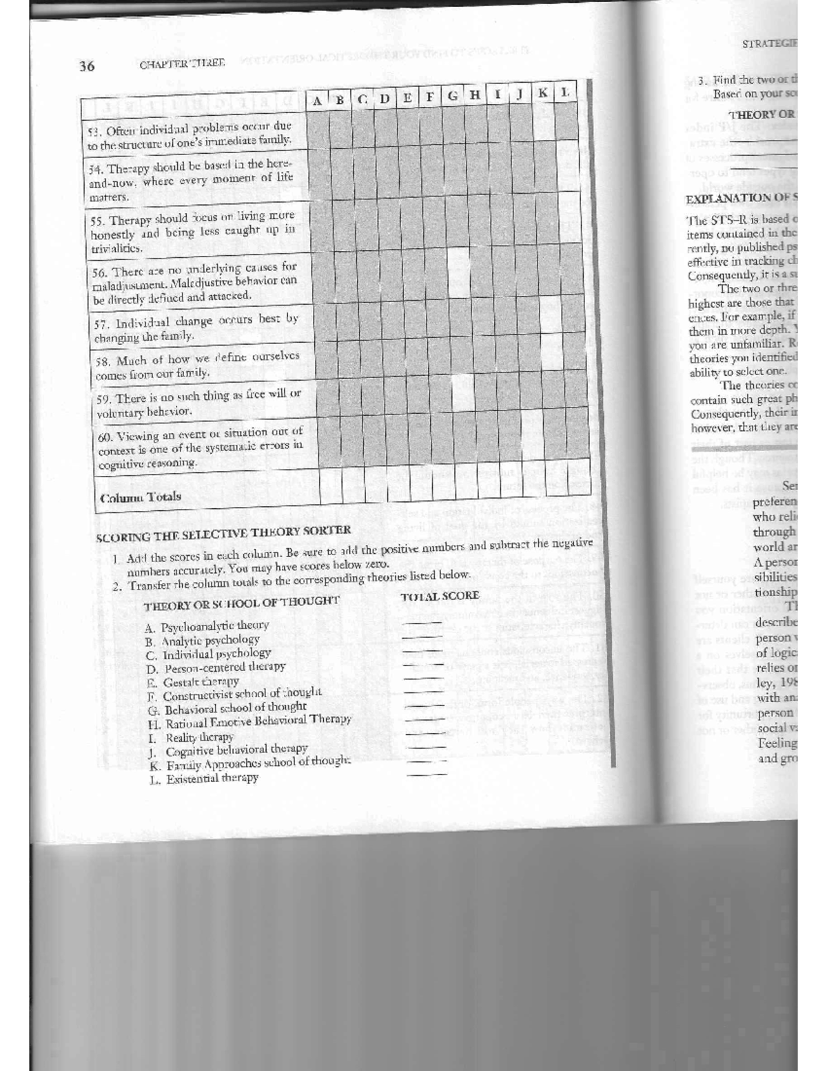 Selective theory sorter 5 - STRATEGIE 36 CHAPTER THREE 3. Find the two ...