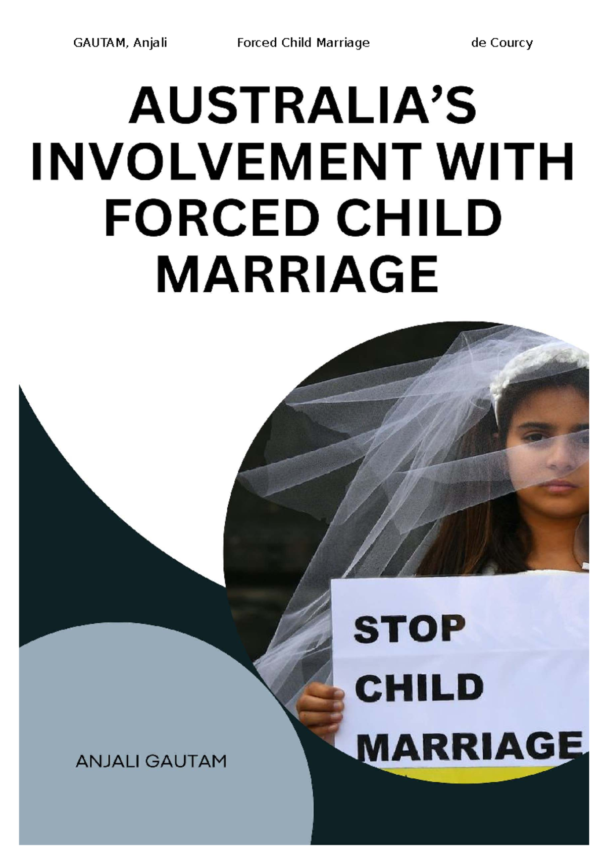 GAUTAM, Anjali Legal IA3 Final: Addressing Forced Child Marriage in ...