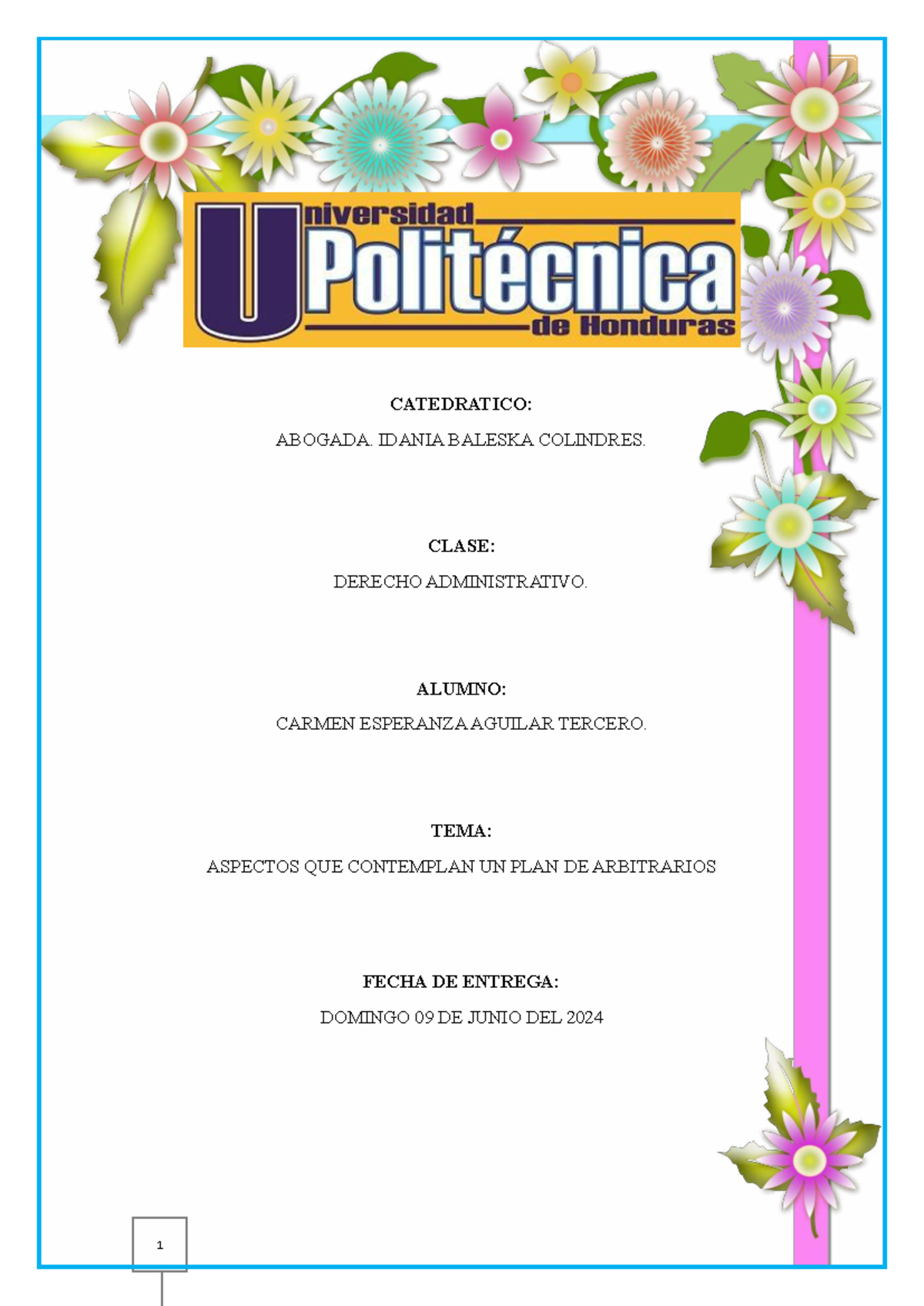 Derecho Administrativo: Plan de Arbitrajes - CATEDRATICO IDANIA BALESKA ...
