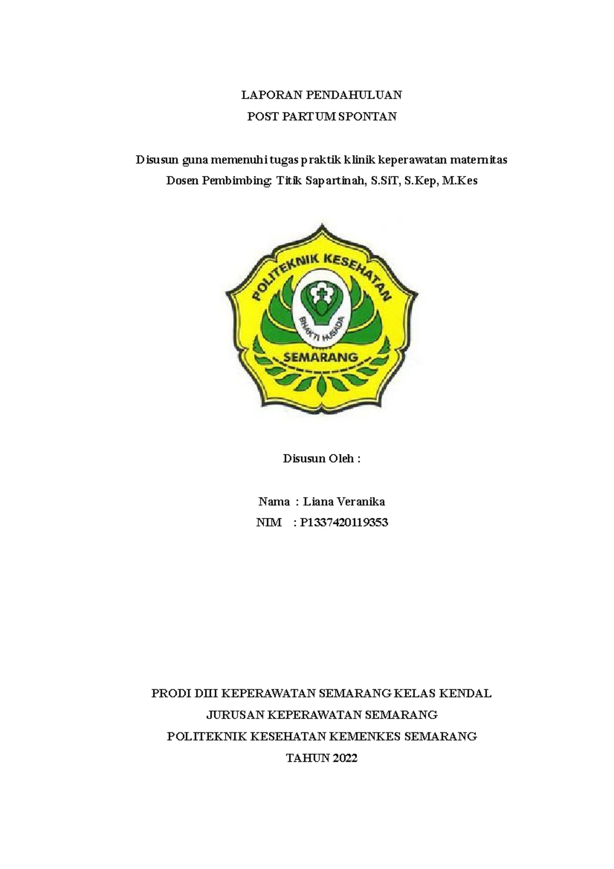LP Defisit Perawatan Diri - LAPORAN PENDAHULUAN ASUHAN KEPERAWATAN JIWA PADA PASIEN DENGAN ...