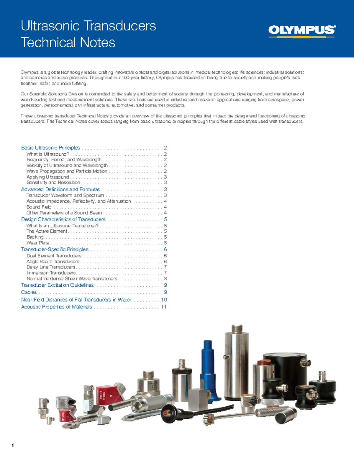 Ultrasonic Transducers Technical Notes (UT 2019) - Principles ...
