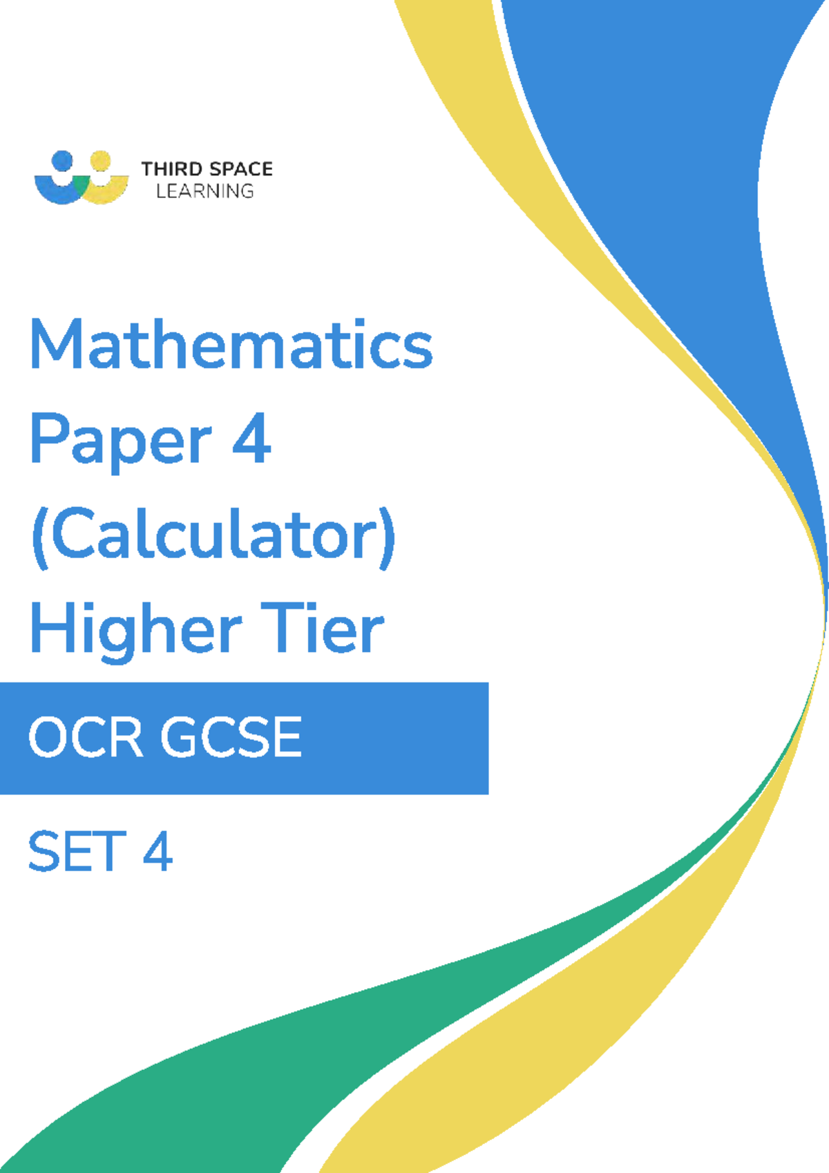 OCR Higher Paper Set 4 - Paper 1 - Final Exam Questions - Studocu
