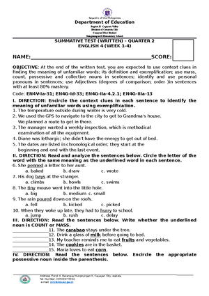 P.E 8- Q1 - pe quarter 1 - 8 PHYSICAL EDUCATION FIRST QUARTER LEARNING ...