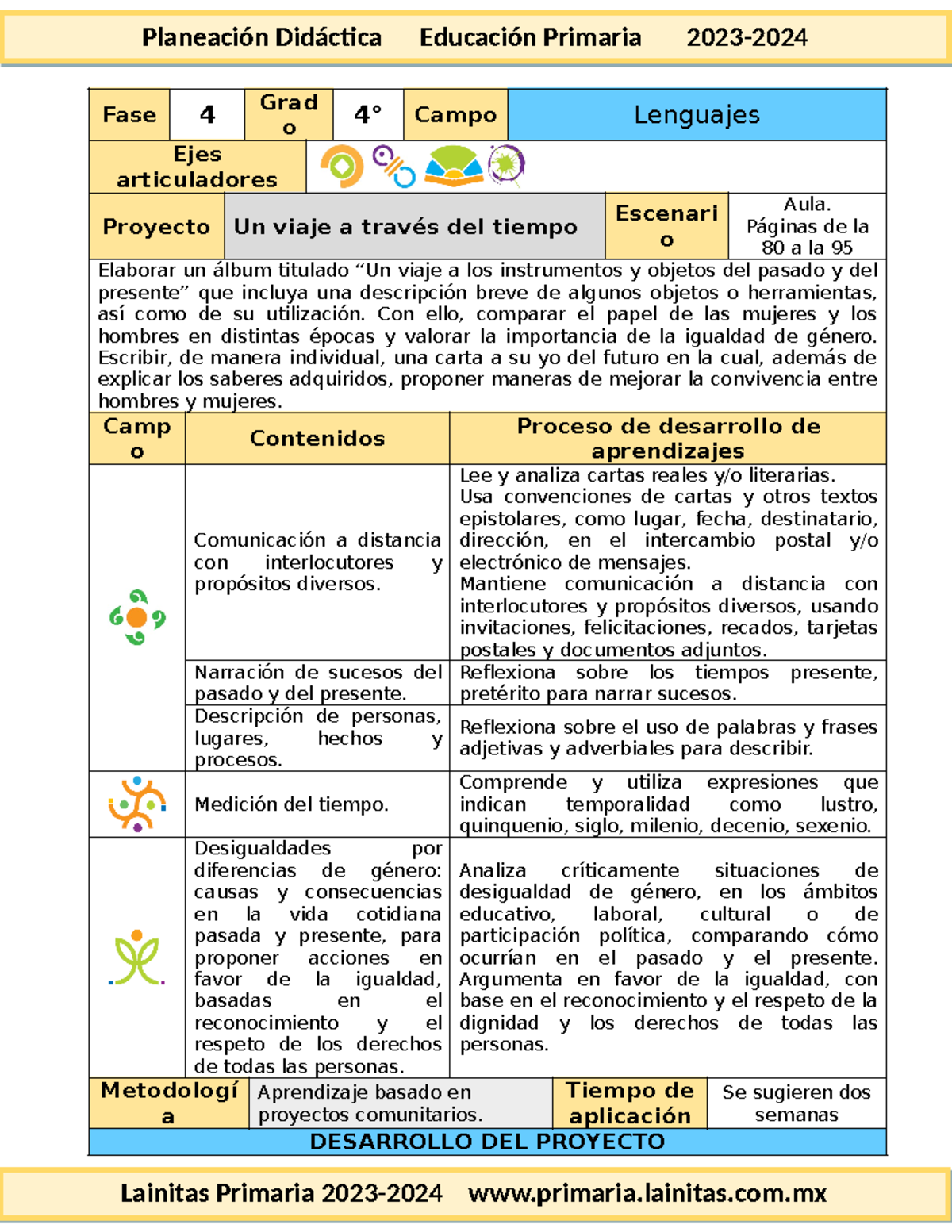 4to Grado - Proyecto: Un viaje a los instrumentos del pasado y presente ...