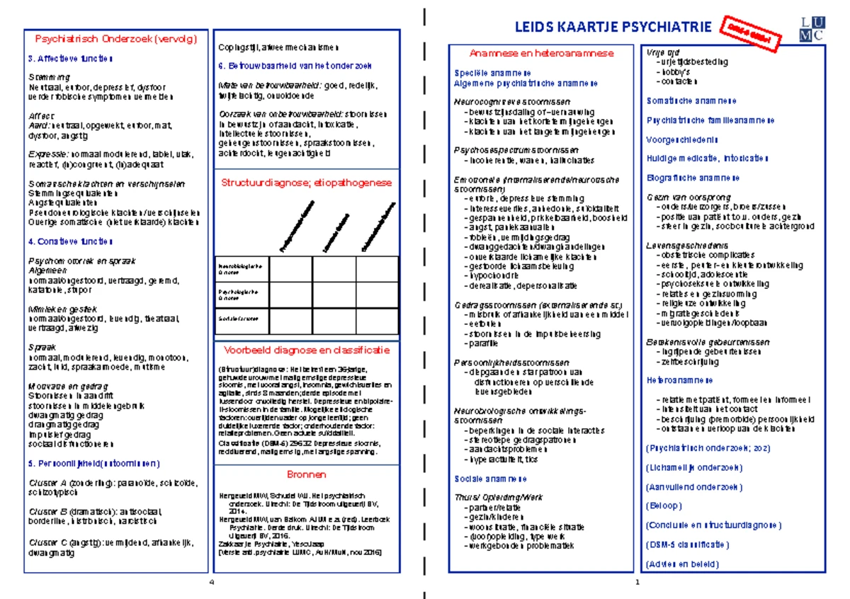 Zakkaartje informatie Psychiatrisch Onderzoek - LEIDS KAARTJE ...