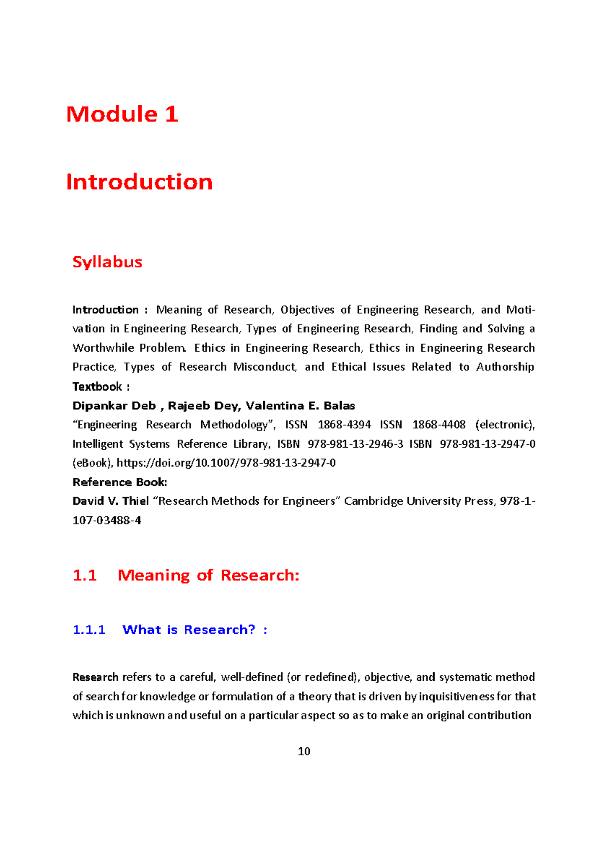 BRMK557 Module 1: Introduction to Engineering Research Ethics and Methods - Studocu