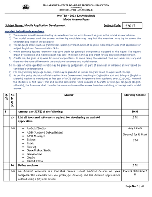 Model Answer Paper for Software Testing - STE 22518 Summer 2024 - Studocu