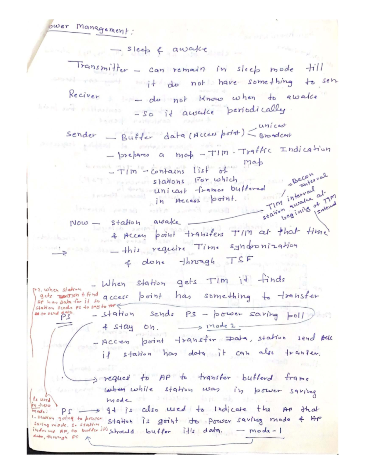 N2 - Power Management and Synchronization in Wireless Networks - Studocu
