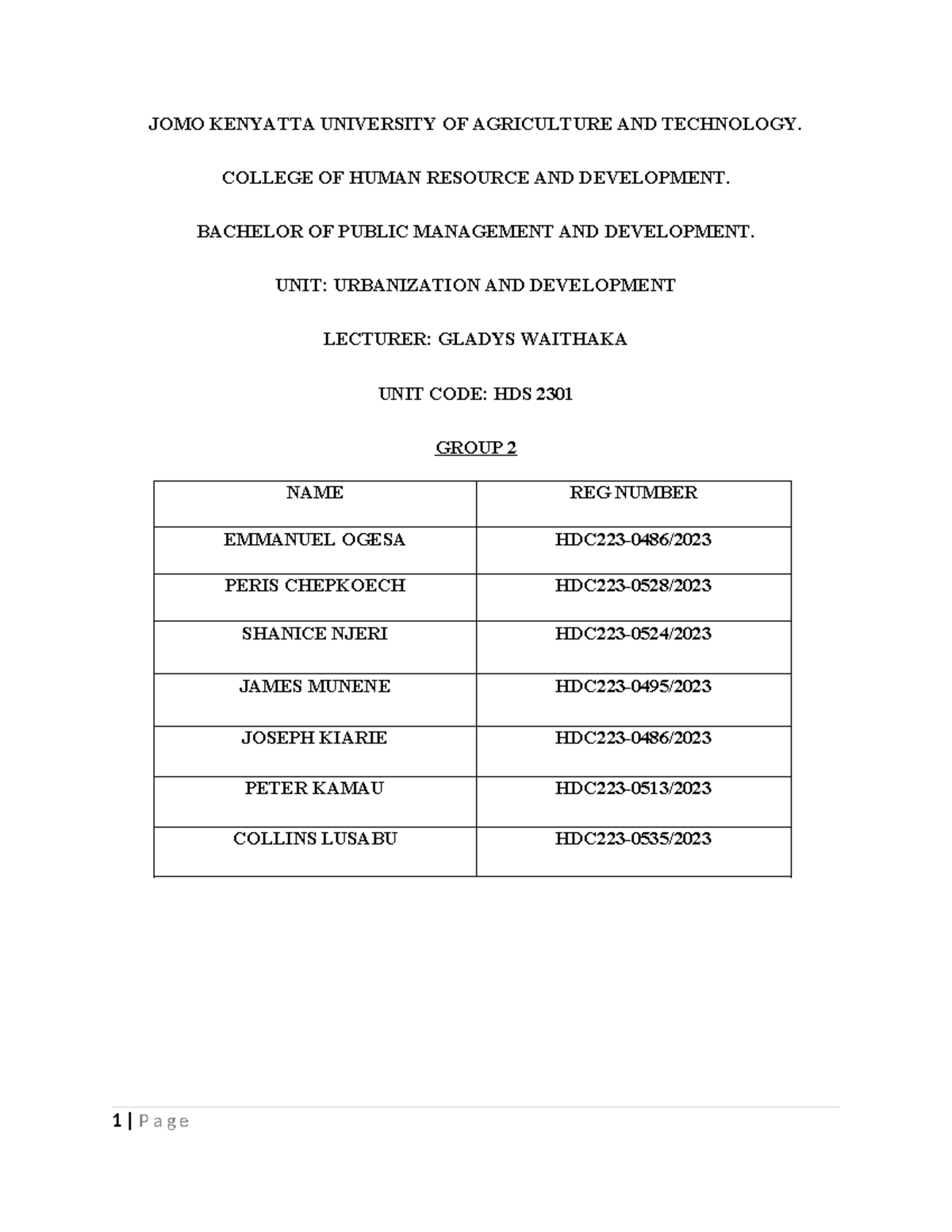HDS 2301 Urbanization: Analyzing Migration Patterns in Riverland ...