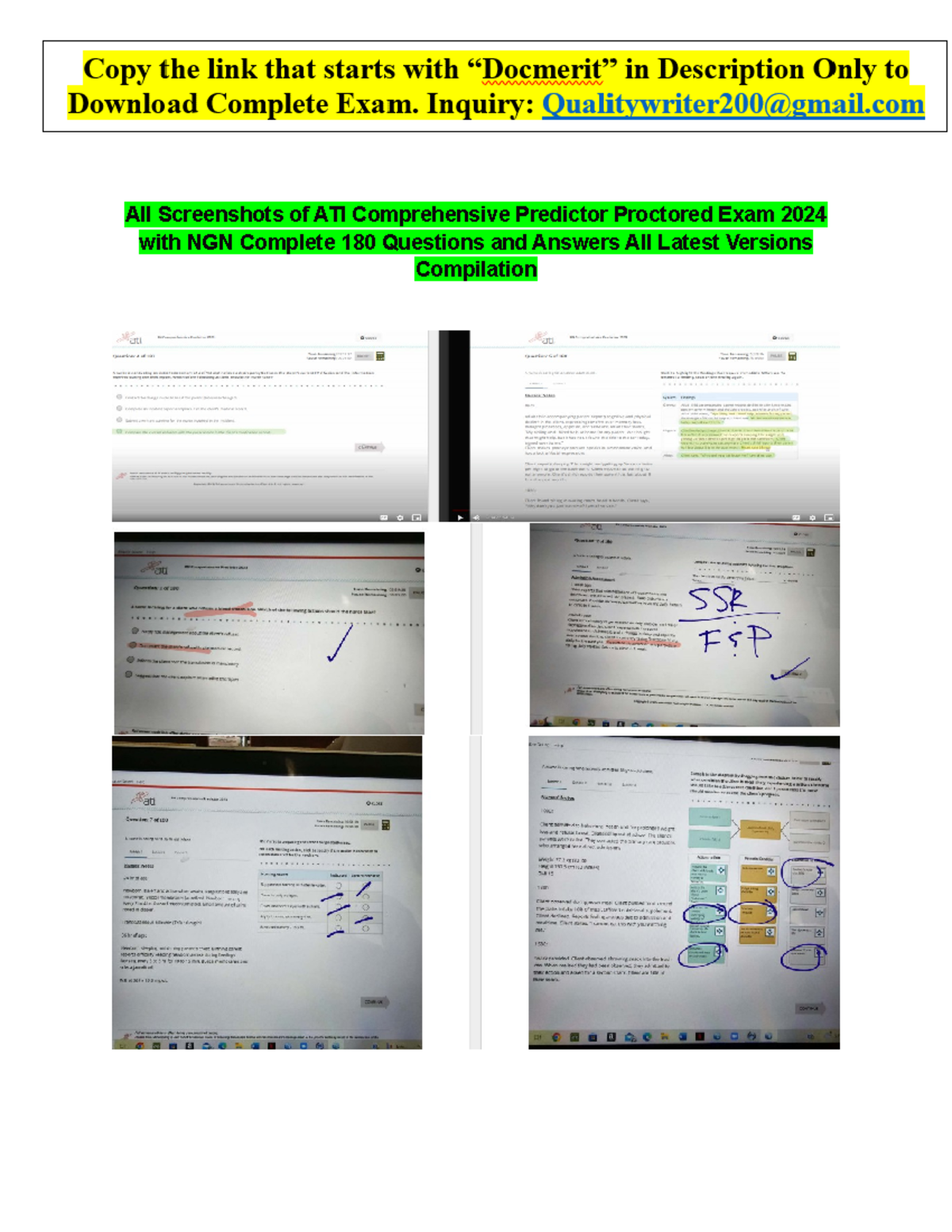 All ATI 2024 RN Comprehensive predictor Exit proctored Exam with NGN ...