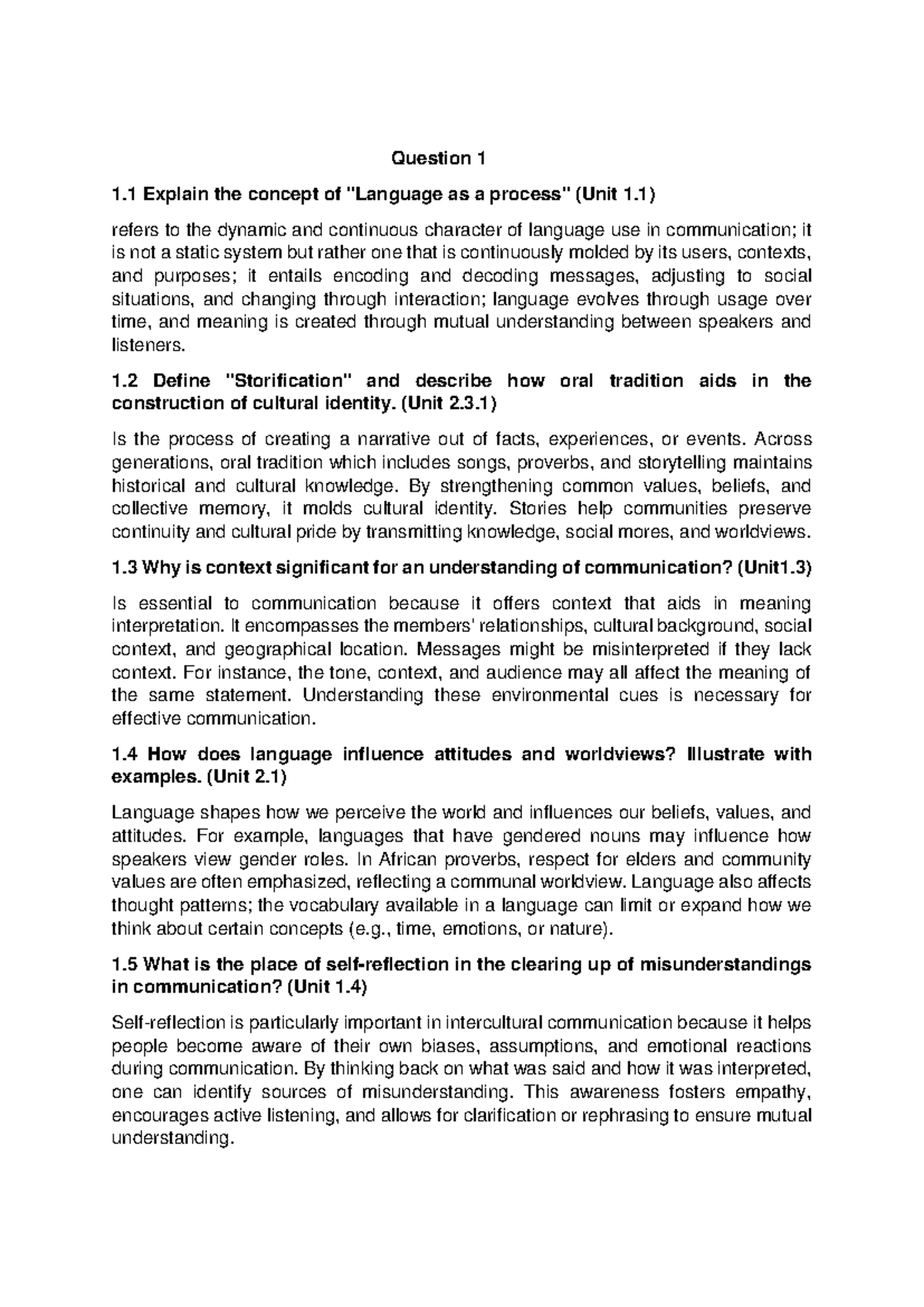 AFL1501 Assignment 2: Language, Identity, and Cultural Narratives - Studocu