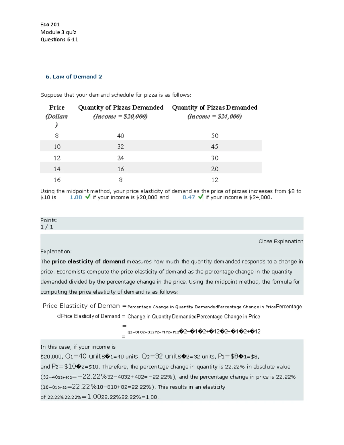 Eco201 - quiz notes and explanation - Module 3 quiz Question 18- 21 How ...