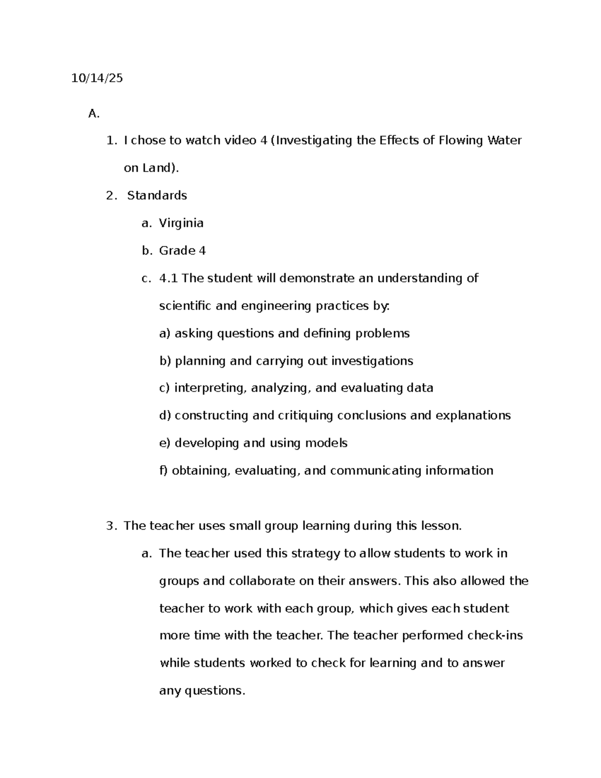KOM3-Task 5: Investigating Flowing Water Effects on Land - Studocu