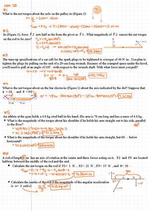 PHYS Homework EXAM 1 - Determine the values of m and n when the ...