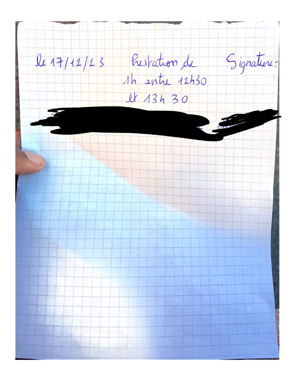 Fiche de présence - note inferieur - Anglais L2 - le 17/12/23 hestation ...