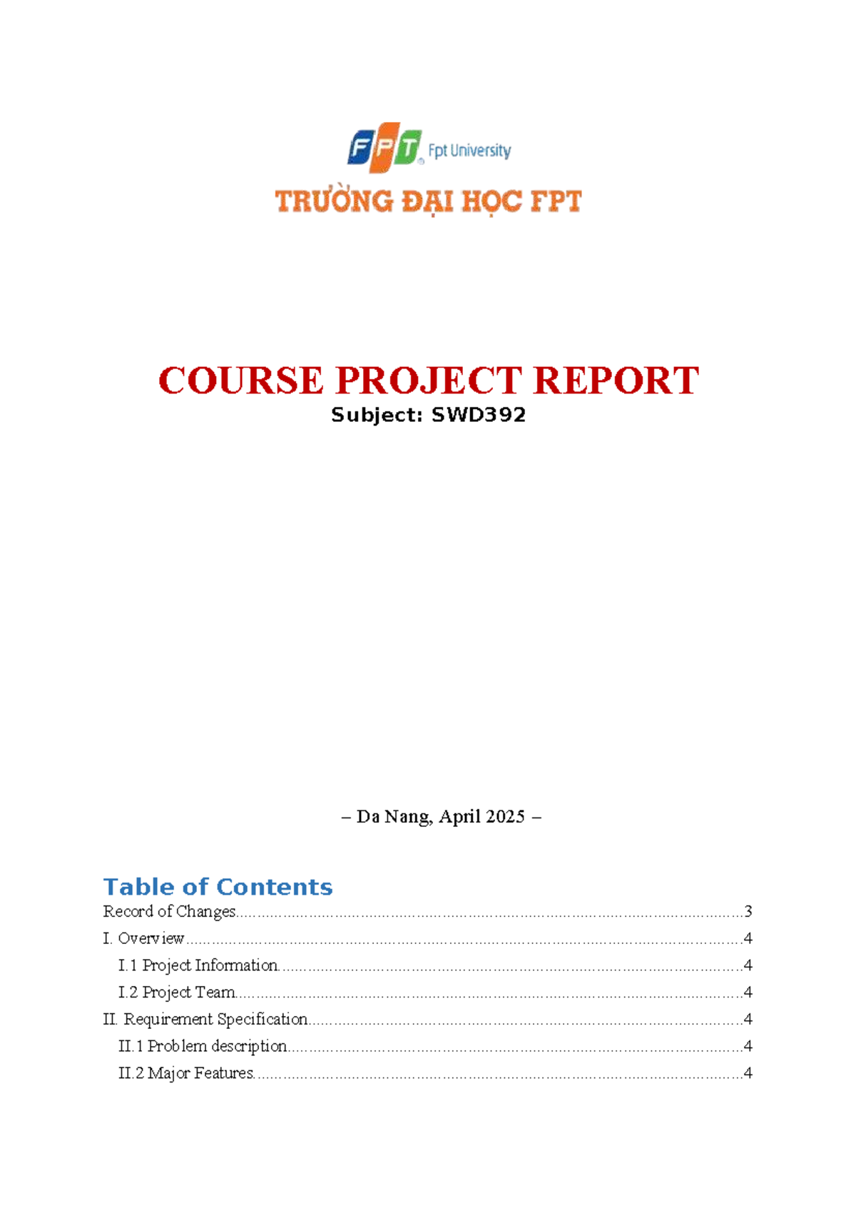 SWD392 Final Project Report: Cafeteria Ordering System - Studocu